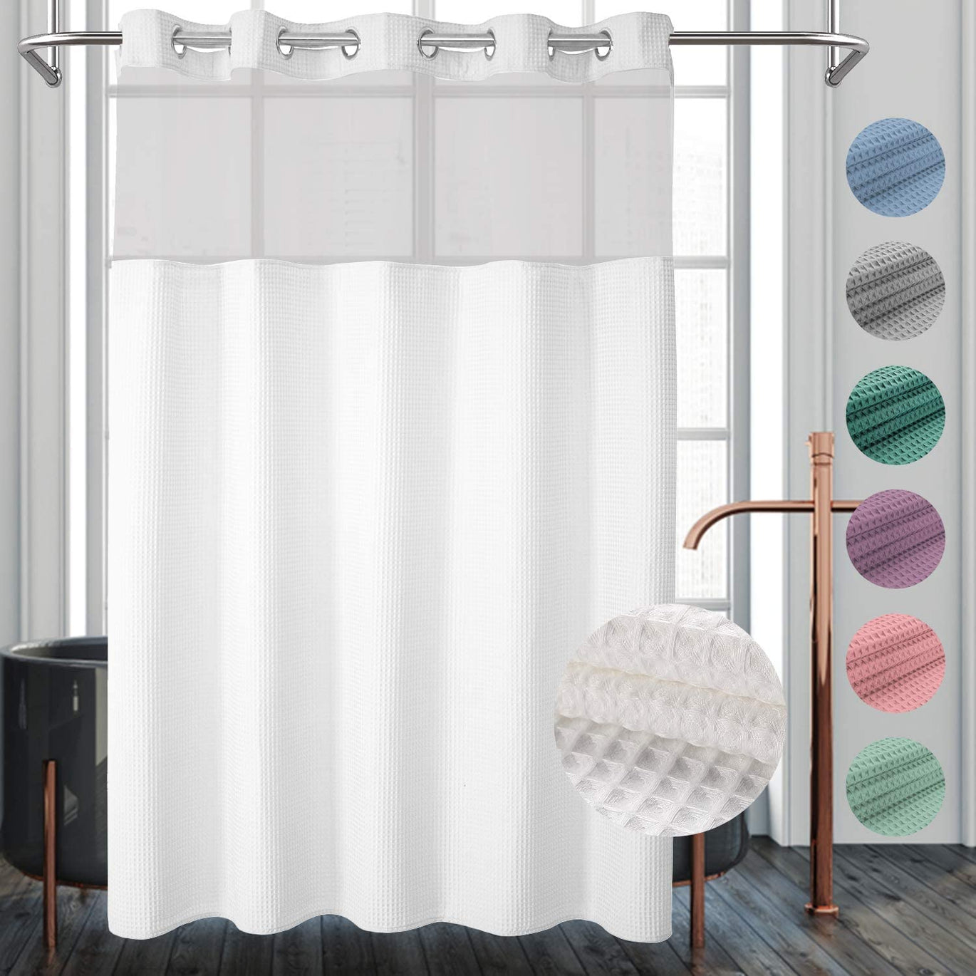 Pocket Shower Curtain – River Dream